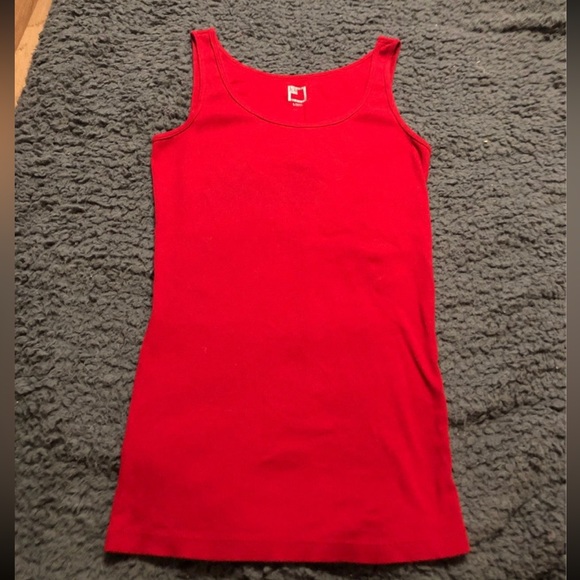 jcpenney | Tops | Jcpenney Red Ribbed Tank | Poshmark
